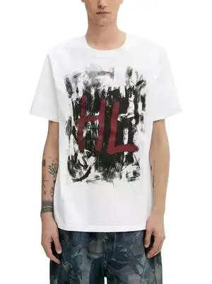 Helmut Lang Logo-print Cotton T-shirt - White