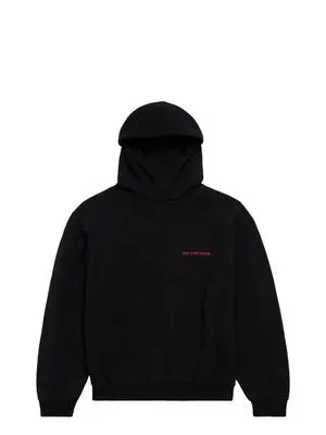 Balenciaga Back Gradient High Collar Hoodie - Black