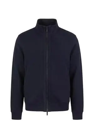 Emporio Armani Zip-up High-neck Jacket - Blue
