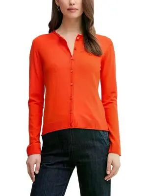 Sisley Buttoned Cardigan Orange