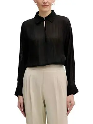 Sisley Keyhole-detail Blouse - Black
