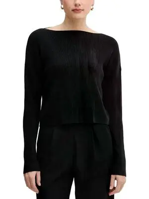 Sisley Ribbed Knit Jumper - Black