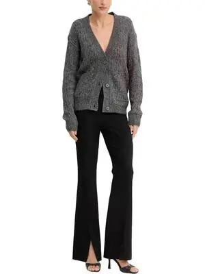 SILVIAN HEACH Cable-knit Pocket Cardigan - Grey