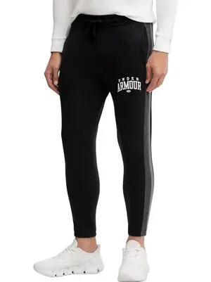 Under Armour Rival Side-stripe Track Pants - Black