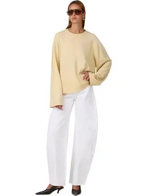 SAME The Boyfriend Long Sleeve Tee - Wheat
