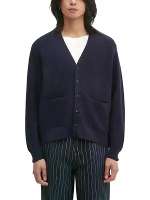Visvim Selmer Patch-pocket Cardigan Blue