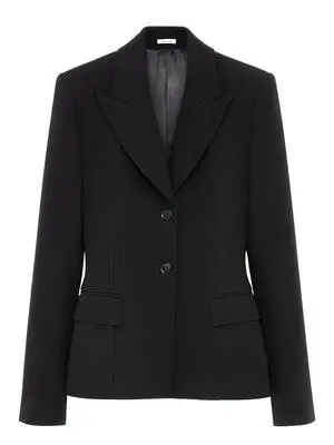 ALEXANDER MCQUEEN Bonded Crepe Single-breasted Jacket