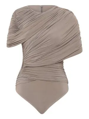 Rachel Gilbert Cyan Bodysuit Taupe