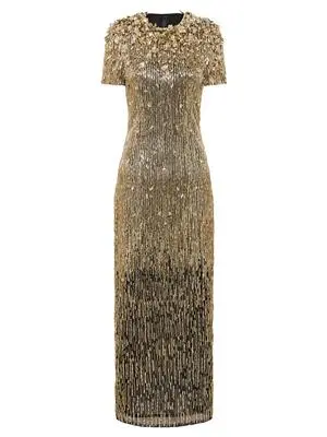 Rachel Gilbert Kala Maxi Dress - Gold