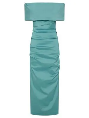 Rachel Gilbert Livia Midi Dress - Light Blue