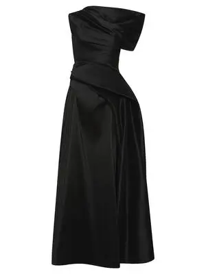 Rachel Gilbert Banks One-shoulder Gown - Black