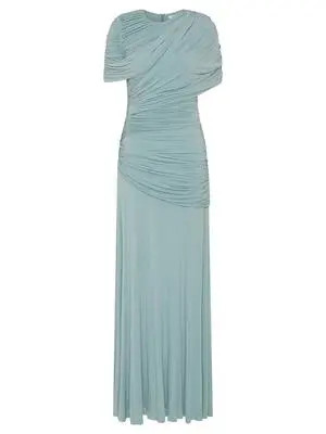 Rachel Gilbert Cyan Gown - Light Blue