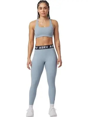ASRV Lycra Ribbed Legging - Light Sky