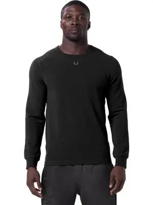 ASRV Waffle Knit Long Sleeve - Black