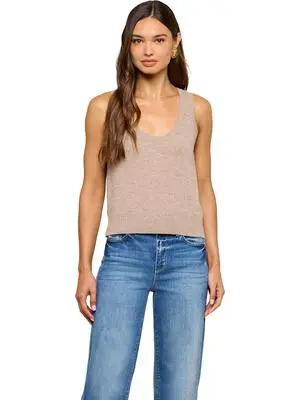 L'Agence Filou Cashmere Tank Top - Cobblestone