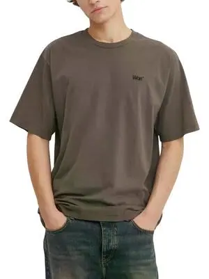 WON HUNDRED Logo-detail T-shirt - Brown