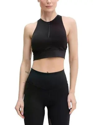 Under Armour Meridian Zip-up Sports Bra - Black