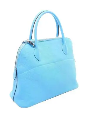 Hermès 2020 Bolide 31 Bovine Leather Tote Bag - Blue