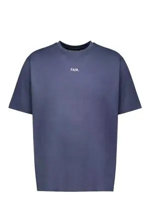 FAIR Oversize Embroidered T-shirt - Blue