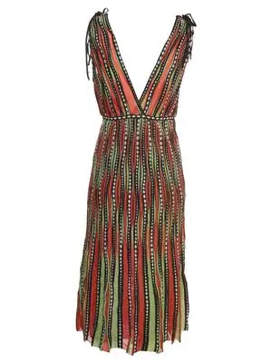 Missoni Patterned Knit Midi Dress - Green