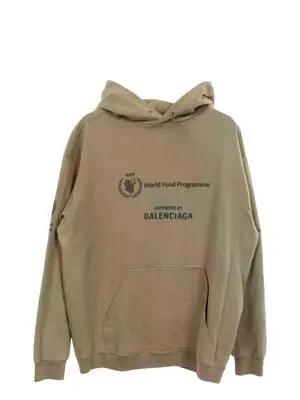 Balenciaga 2000s Wfp Logo-print Hoodie - Green