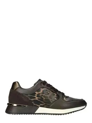 MEXX Fleur Ellen Leopard-print Panelled Sneakers - Brown