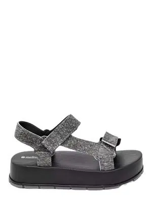 Melissa Flowing Touch-strap Platform Sandals - Grey