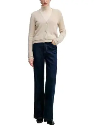 Sisley V-neck Cardigan - Neutrals