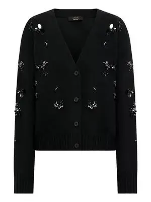 TWINSET Actitude Bead-embellished Cardigan - Black