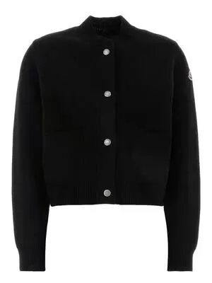 MONCLER Padded-panel Logo-patch Cardigan