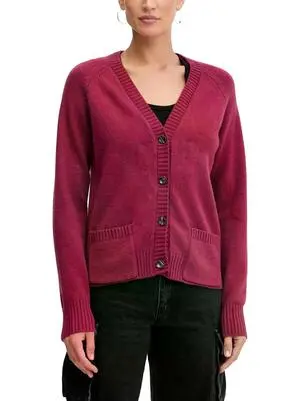 SILVIAN HEACH Button V-neck Cardigan Pink