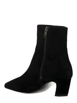 Ash Vicky Pointed-toe Ankle Boots - Black