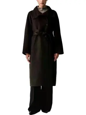 Marc O'polo Pressed-crease Wide-leg Trousers - Black