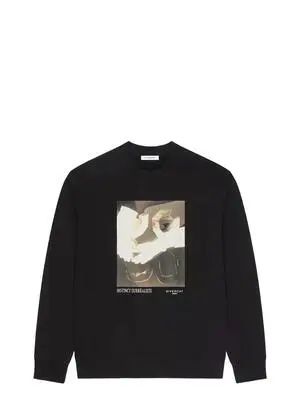 Givenchy Sweatshirt In Fleece With Surrealism Print - Black