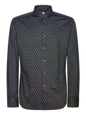 XACUS Active Shirt Geometric-print Shirt - Black