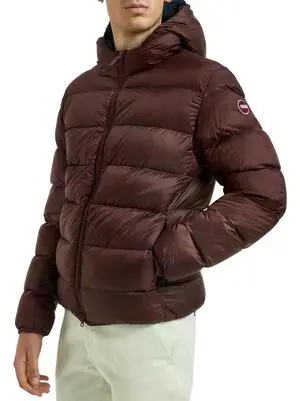 COLMAR Quilted Hooded Jacket Brown