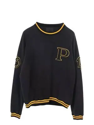 Prada 2010s College Logo-detail Sweatshirt - Blue