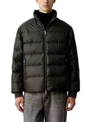 Armani Exchange Logo-print Puffer Jacket - Black