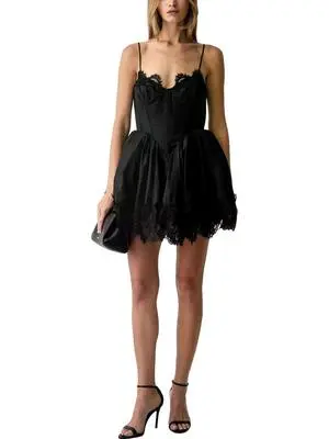 BARDOT Ashta Lace-trim Corset Dress