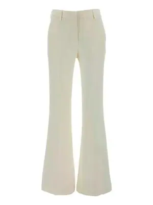 Alberto Biani Wide-leg Cady Trousers - Neutrals