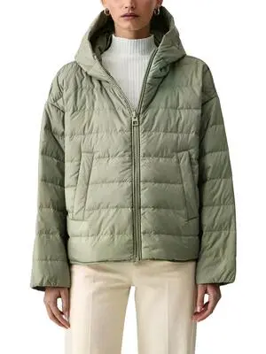 Marc O'polo Quilted Hooded Jacket - Green