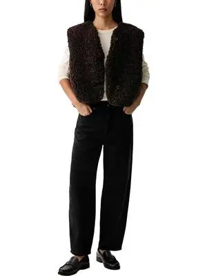 Marc O'polo Bouclé-texture Waistcoat - Brown