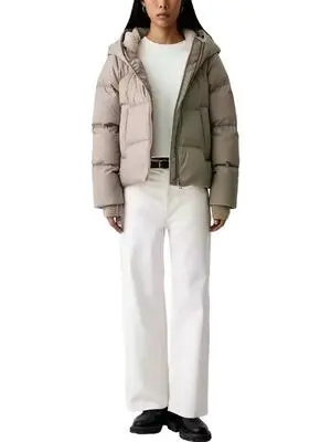 Marc O'polo Quilted Hooded Jacket - Neutrals