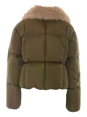 Herno Faux-fur Collar Padded Jacket Brown