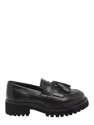 PAWELK'S Tassel-detail Chunky-sole Loafers - Brown