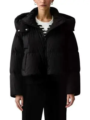 Marc O'polo Quilted Hooded Jacket - Black
