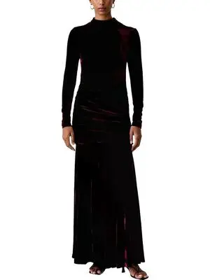 BARDOT Ruched Velvet Dress