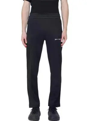 Palm Angels Logo-embroidered Side-stripe Track Pants - Black