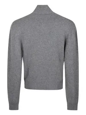 Rhude Logo-embroidered Cashmere Sweater - Grey