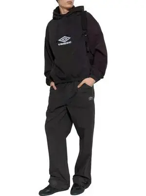 UMBRO Logo-print Drawstring Hoodie Black